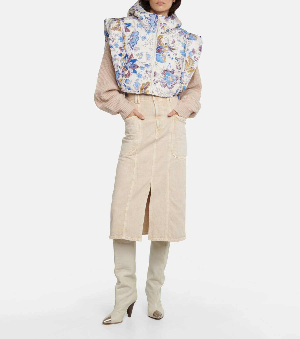 Isabel Marant - Hoodia floral padded hooded vest Isabel Marant