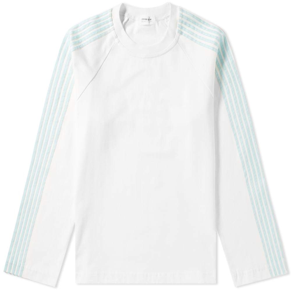 DIMA LEU Long Sleeve Jersey Raglan Stripe Tee