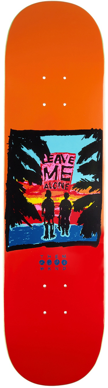 WKND Skateboards Orange THEM SKATES Edition Mood Board Skateboard Deck