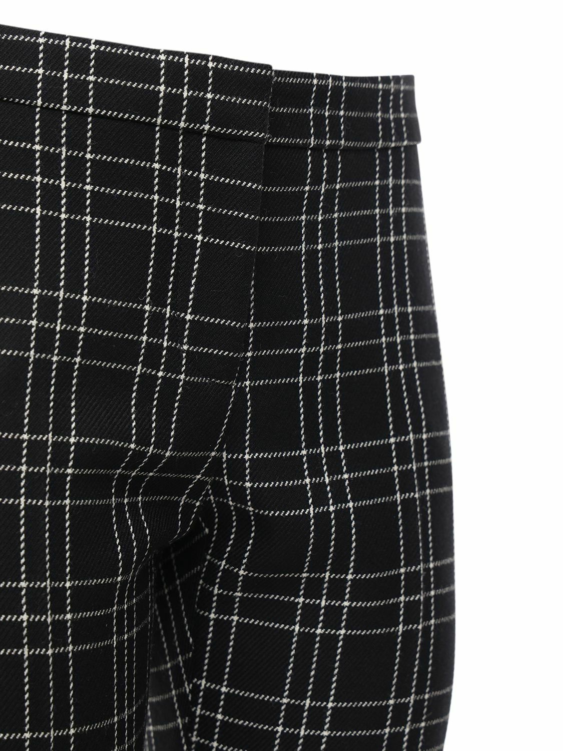 ALEXANDER MCQUEEN Welsh Check Wool Straight Leg Pants Alexander McQueen