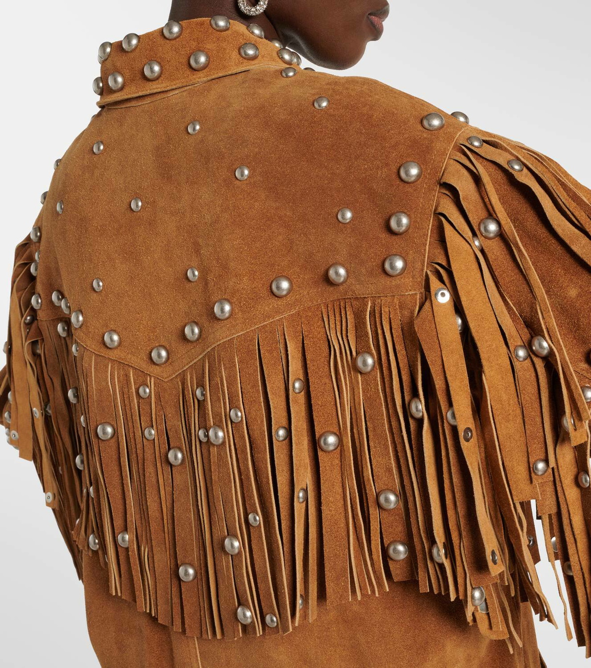Isabel Marant Fenzy embellished fringed suede jacket Isabel Marant