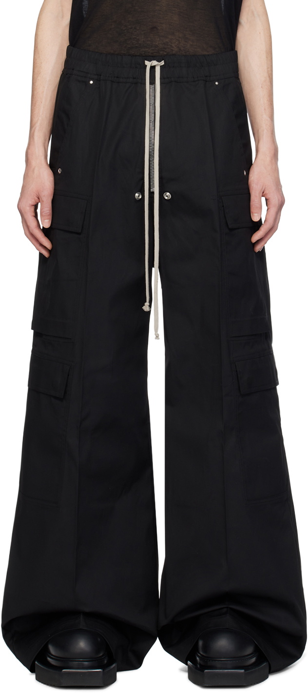 Rick Owens Black Cargobelas Cargo Pants Rick Owens