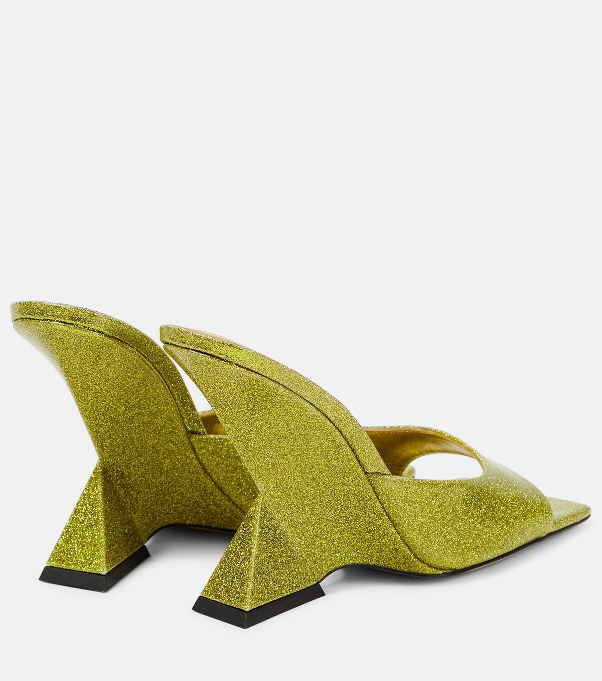 The Attico Cheope glitter mules The Attico