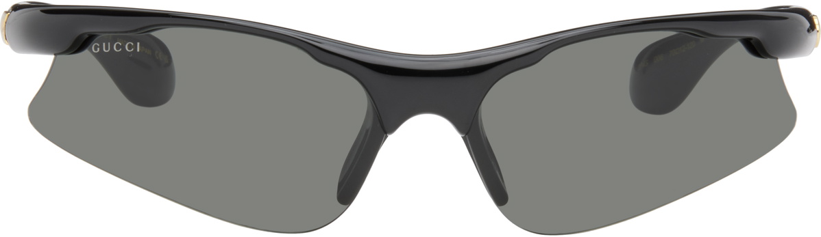 Gucci Black Mask-Shape Sunglasses Gucci