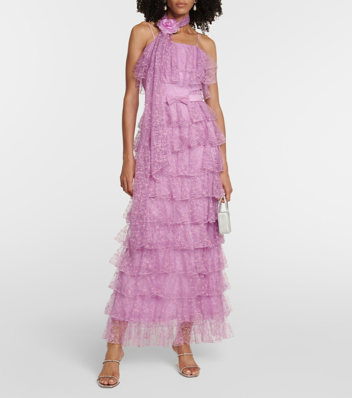 Rodarte Floral tulle maxi dress Rodarte