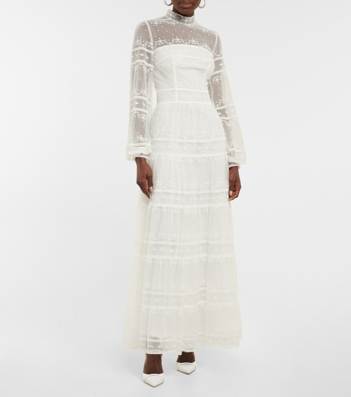 Costarellos Bridal embroidered tulle gown Costarellos