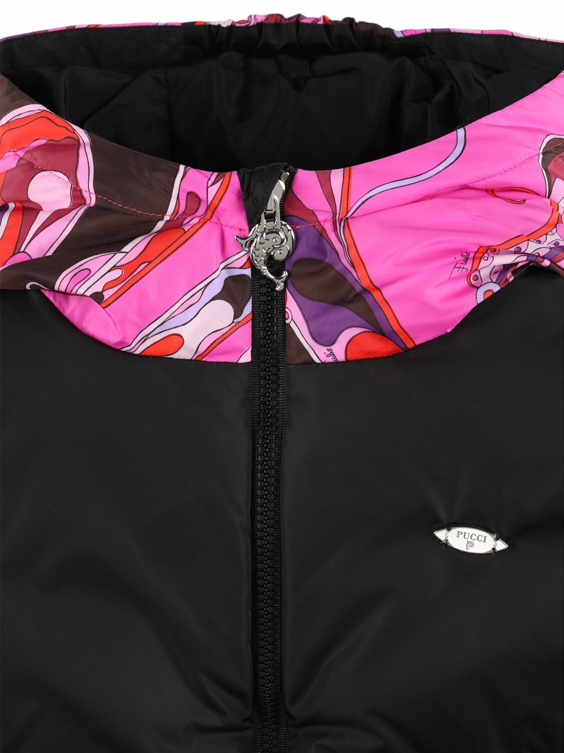 PUCCI Hooded Nylon Puffer Jacket Emilio Pucci