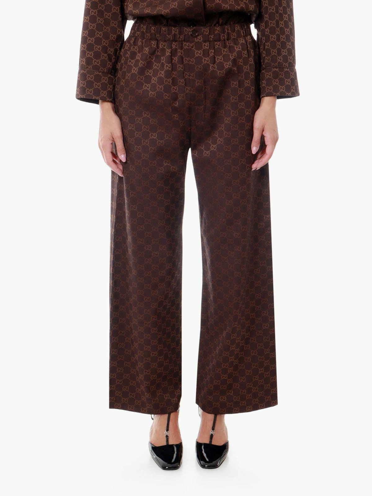 Gucci Trouser Brown Womens Gucci
