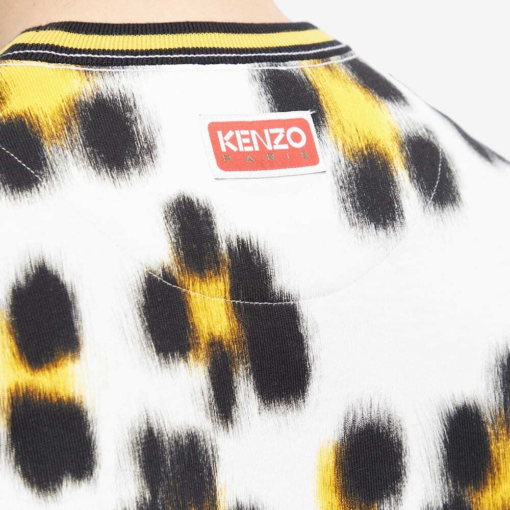 Kenzo Paris Men's Hana Leopard Classic T-Shirt in Off White Kenzo