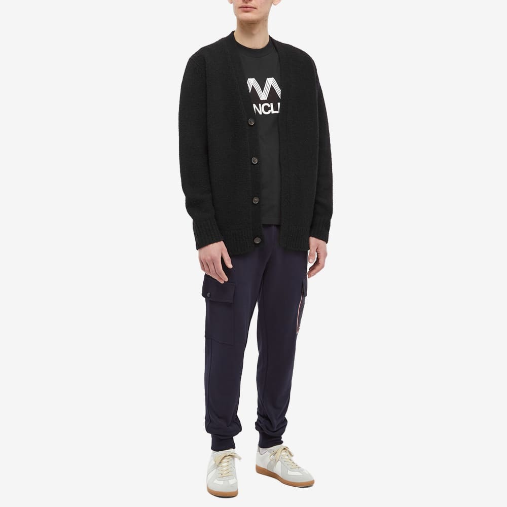 Moncler Men's M Logo T-Shirt in Black Moncler