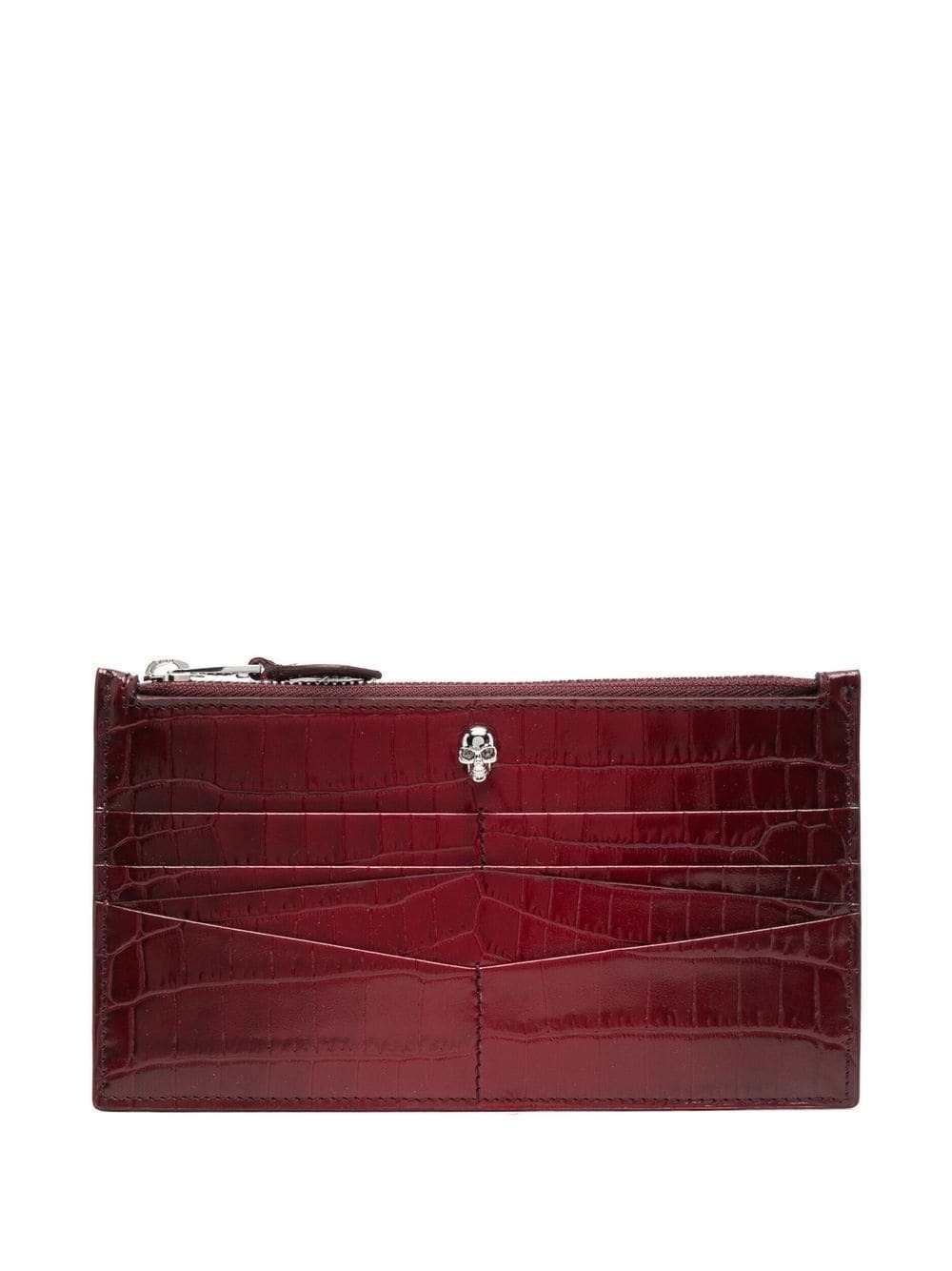 ALEXANDER MCQUEEN - Skull Leather Zipped Wallet Alexander McQueen