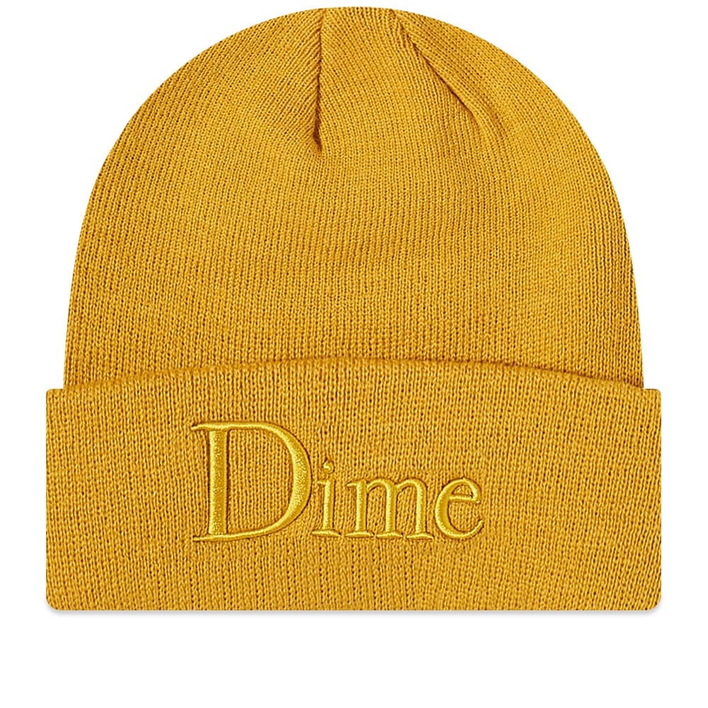 Dime Men's Classic 3D Logo Beanie in Mimosa Dime