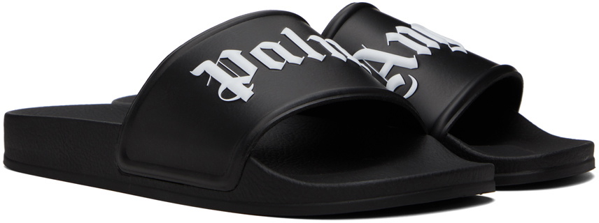 Palm Angels Black Pool Slides Palm Angels