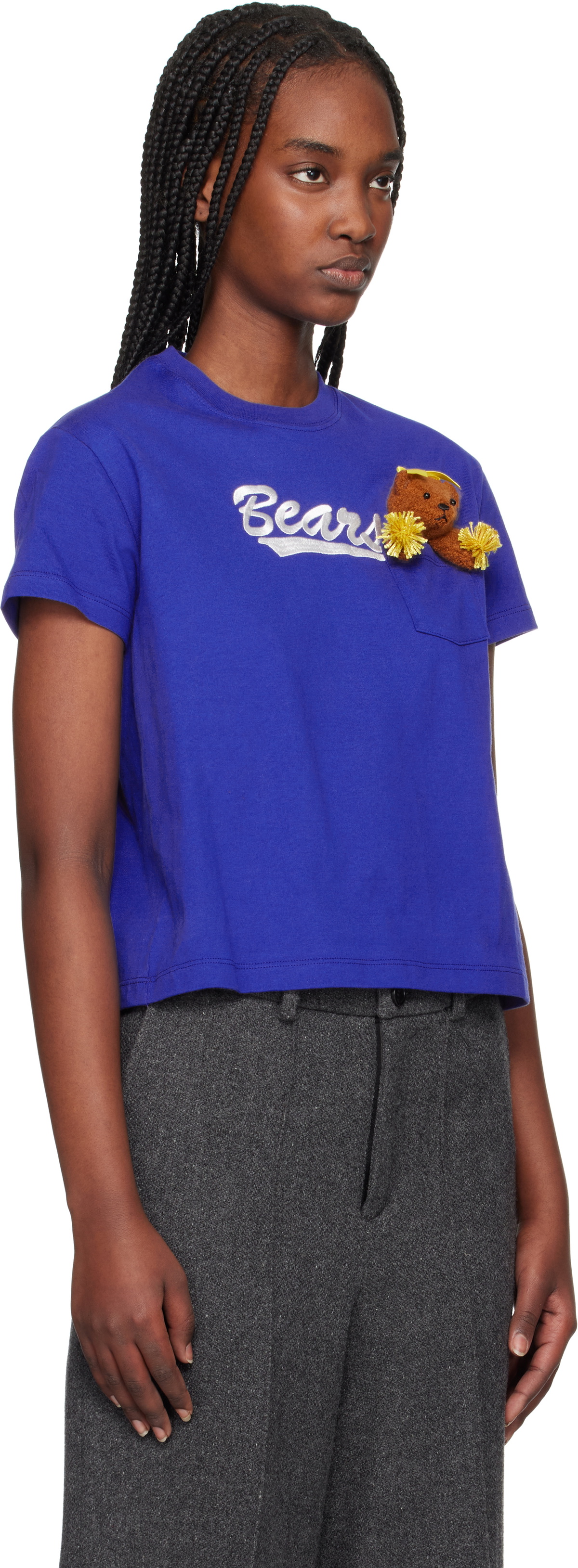 doublet Blue Cheerleading Bear T-shirt Doublet