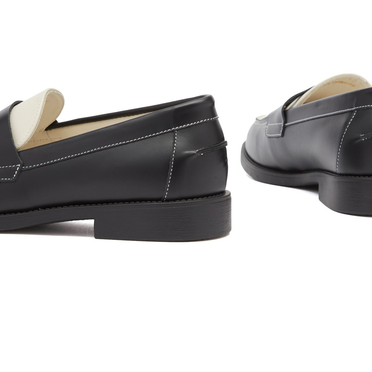 Duke + Dexter Men's Core Wilde Snake Penny Loafer in Black/White Duke ...