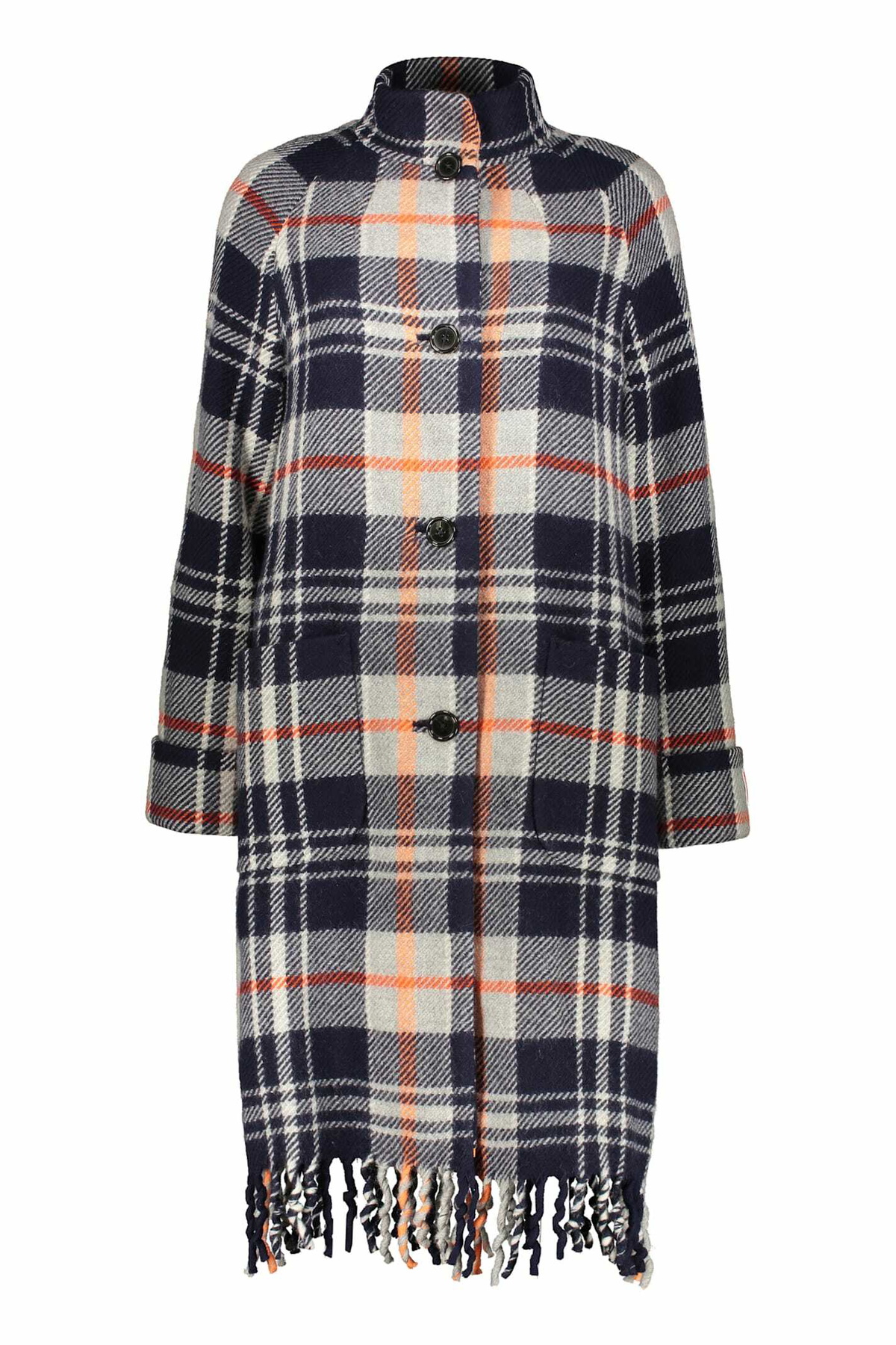 Kenzo Checked Wool Coat Kenzo