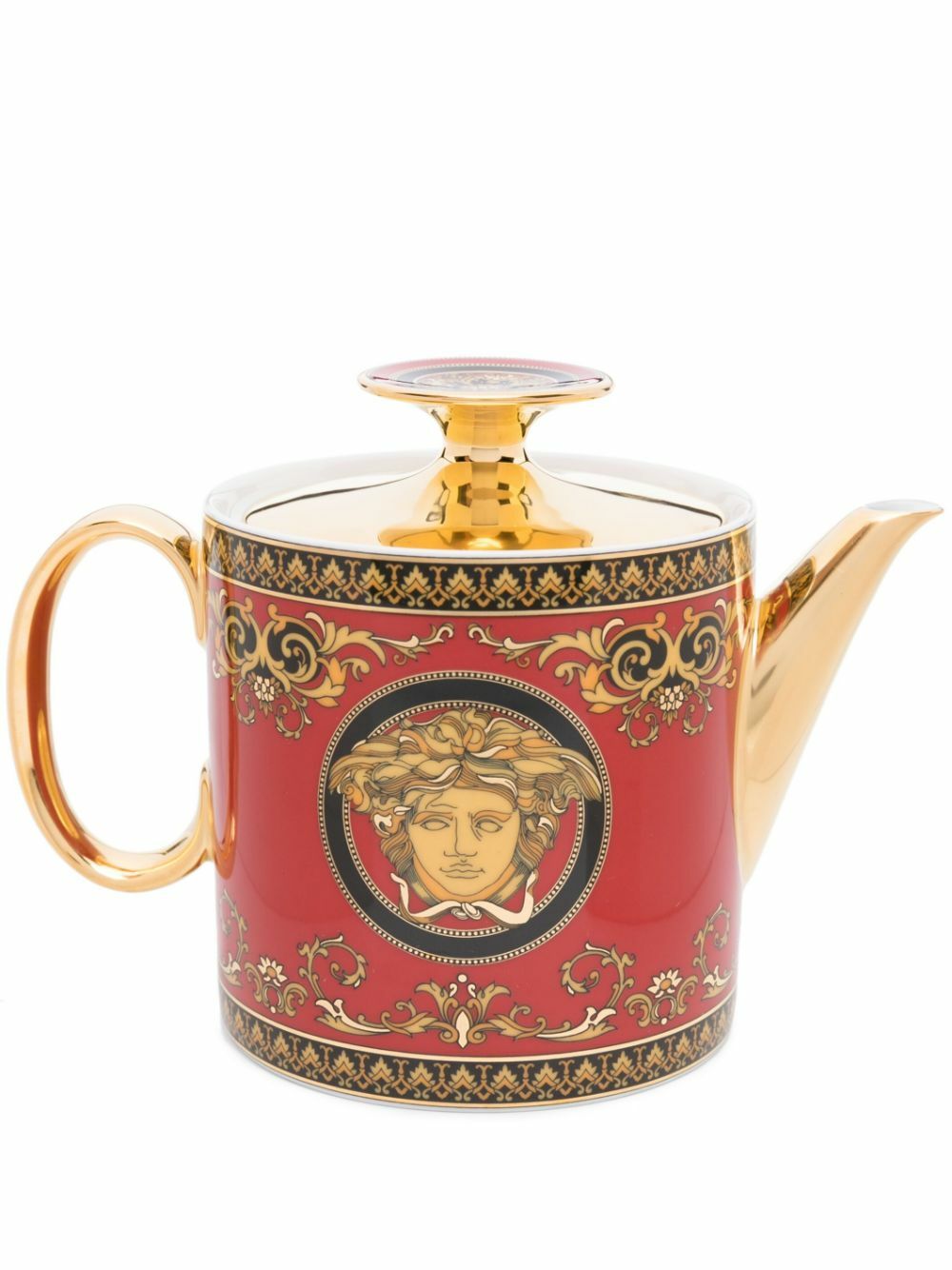 Versace Red Medusa Ceramic Teapot Versace