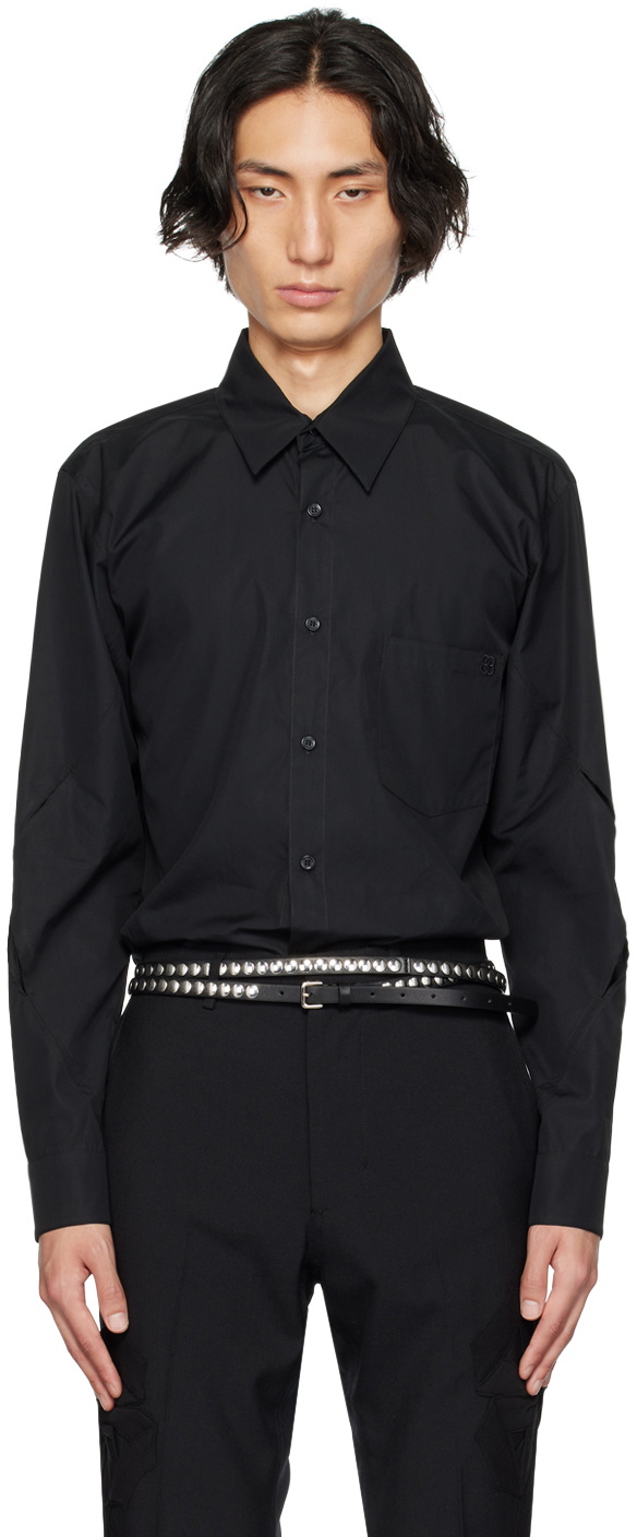 Stefan Cooke Black Slash Monogram Shirt Stefan Cooke