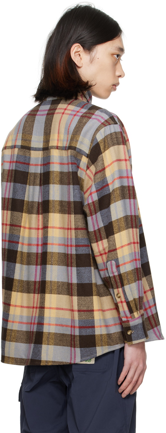 Madhappy Brown & Beige Check Shirt Madhappy