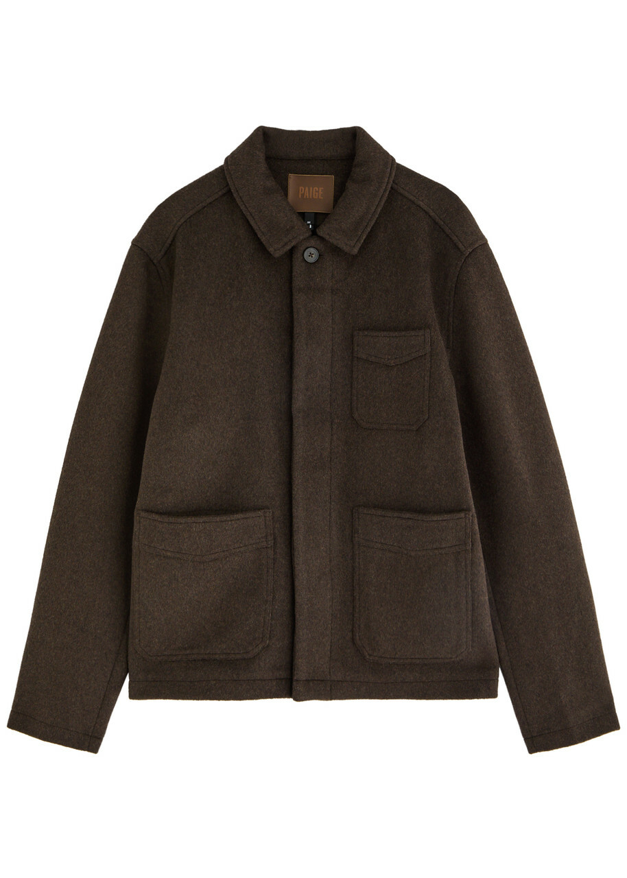Paige Chancery Wool-blend Jacket Brown Paige