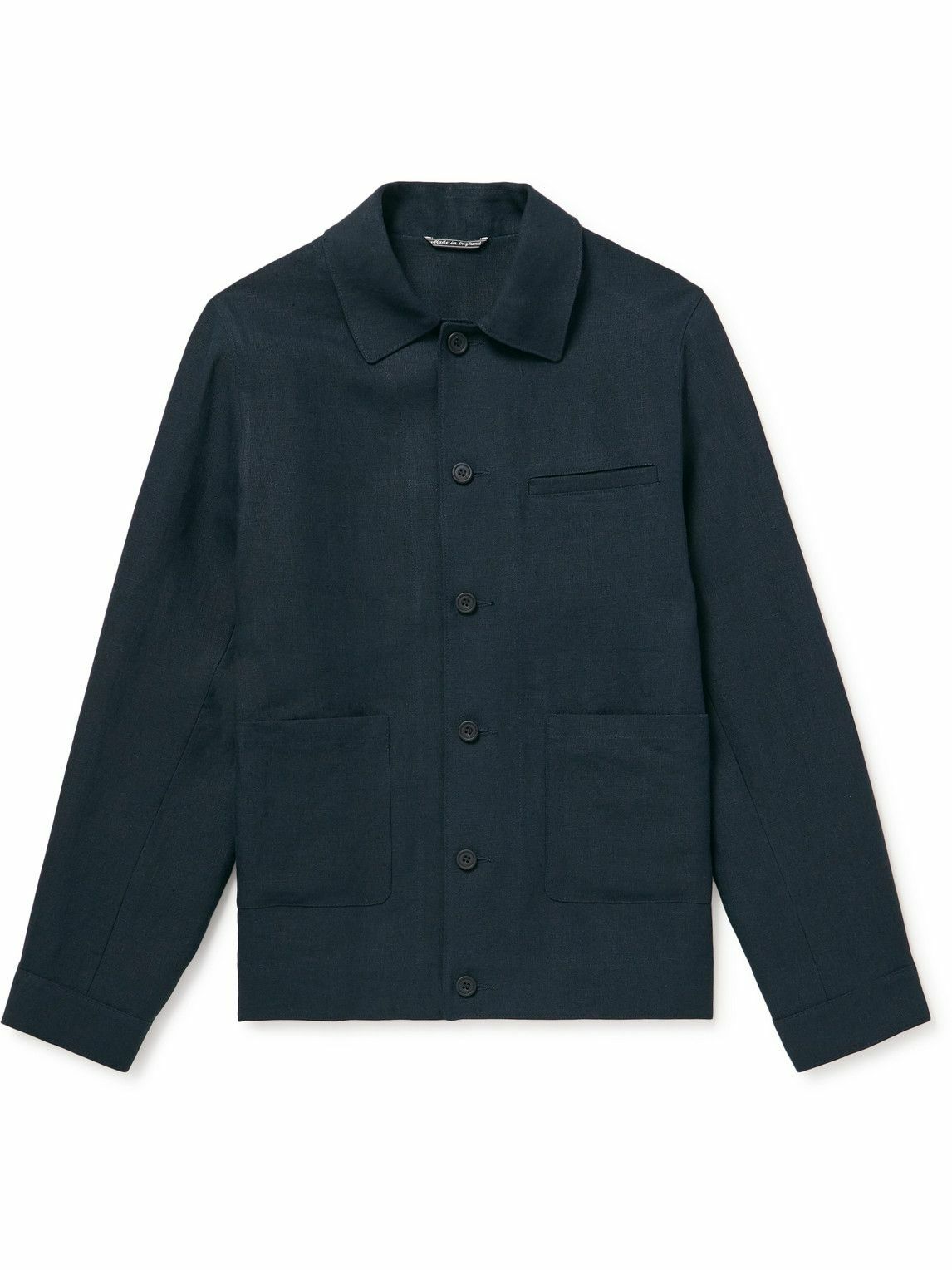 Richard James - Linen Overshirt - Blue Richard James