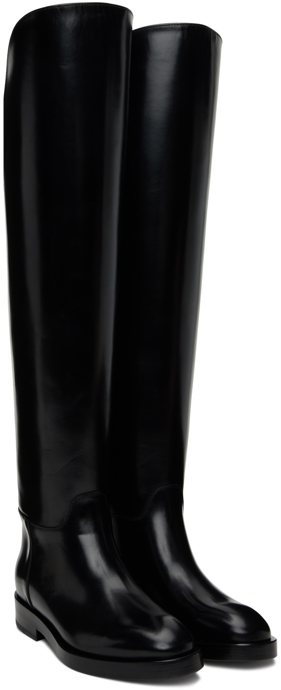 DURAZZI MILANO Black D-Ring Boots Durazzi Milano