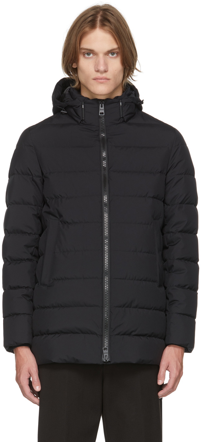 Herno Black Down Gore-Tex Windstopper Jacket Herno