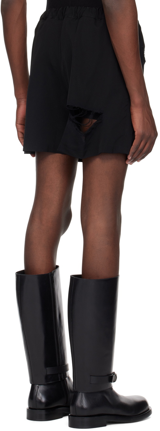 TAKAHIROMIYASHITA TheSoloist. Black Trunks Shorts TAKAHIROMIYASHITA ...
