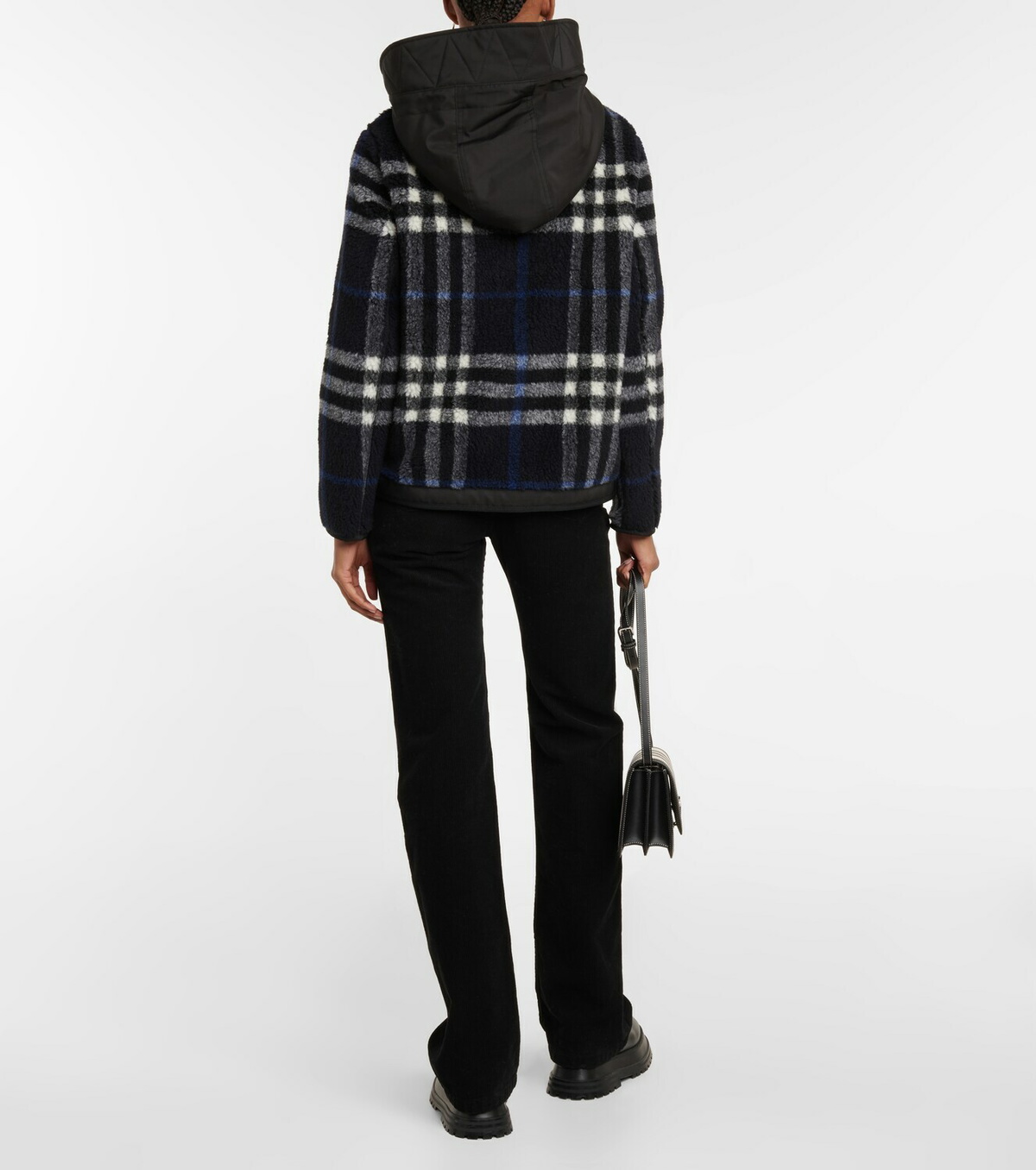 Burberry - Checked wool-blend teddy jacket Burberry