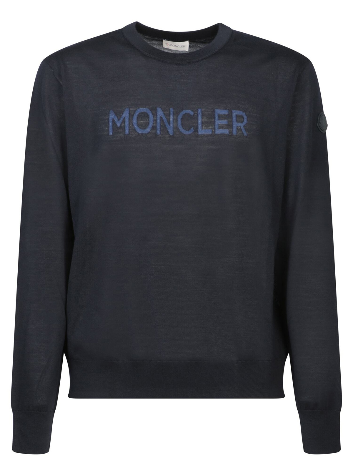 Moncler Logo Blue Sweater Moncler