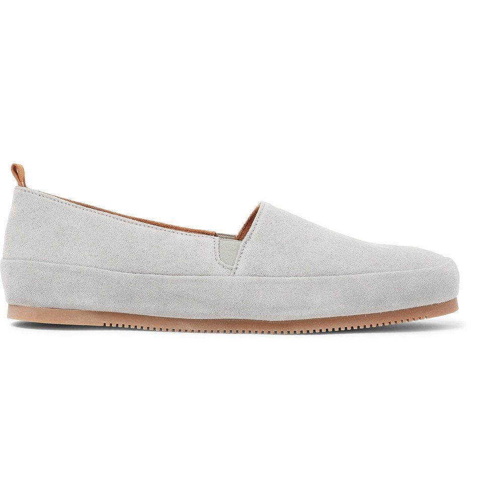 Mulo - Suede Loafers - Light gray Mulo
