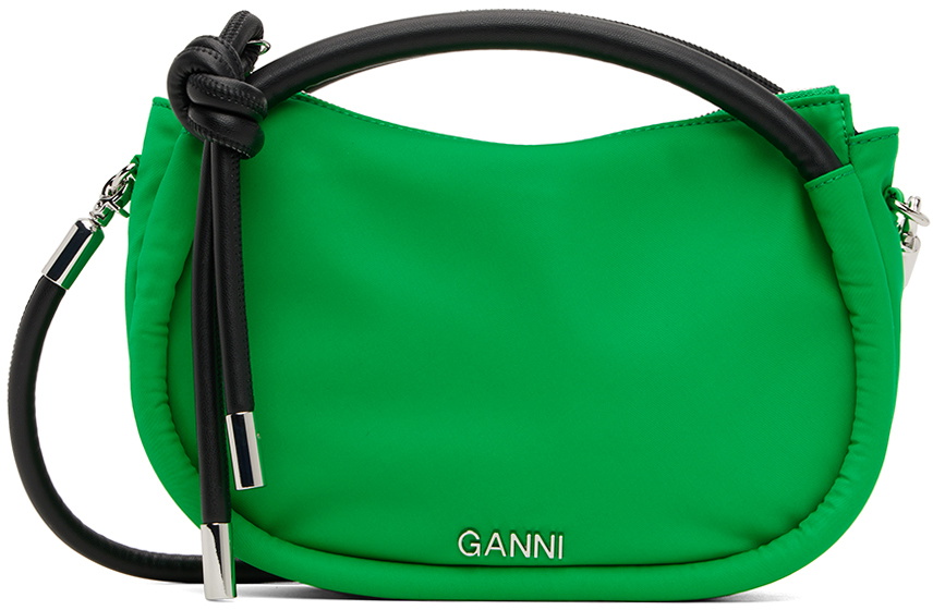 GANNI Green Mini Knot Bag GANNI