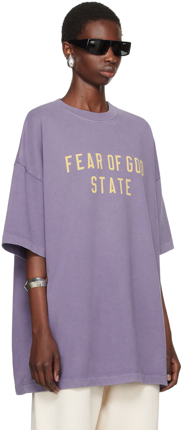 Fear of God ESSENTIALS Purple Crewneck T-shirt Fear Of God Essentials