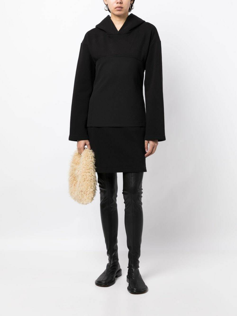 MM6 MAISON MARGIELA - Cotton Hooded Dress MM6 Maison Margiela