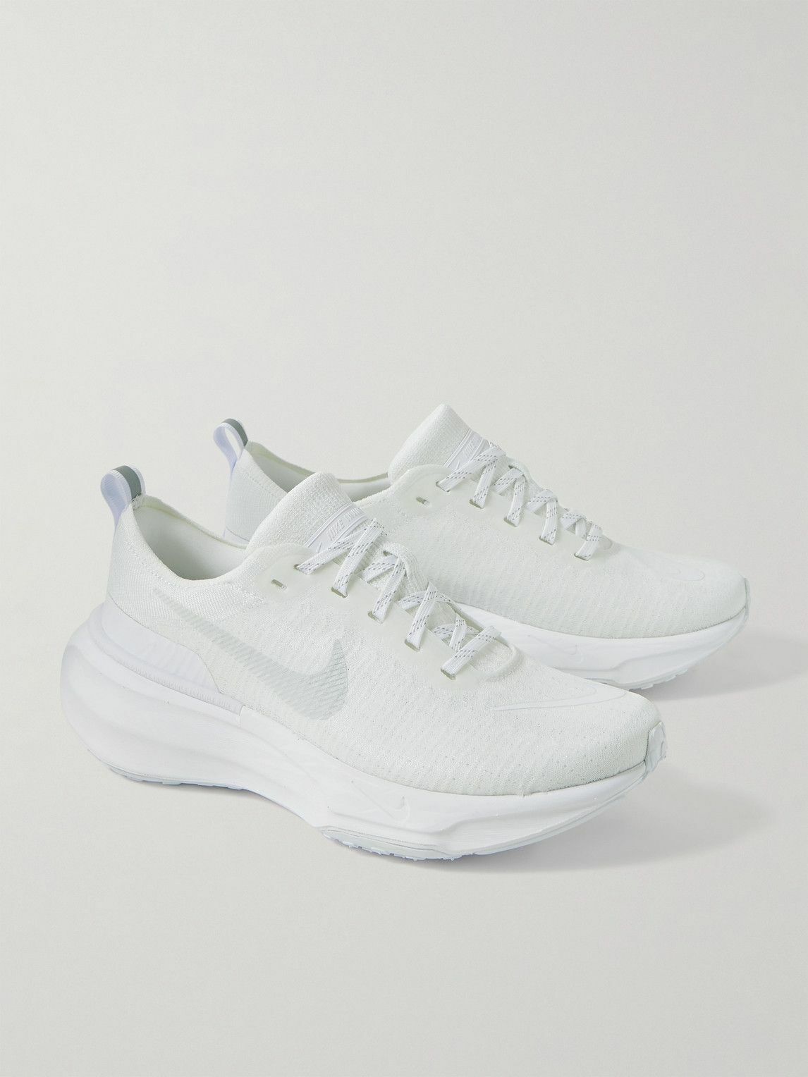 Nike Running - ZoomX Invincible 3 Flyknit Running Sneakers - White Nike ...