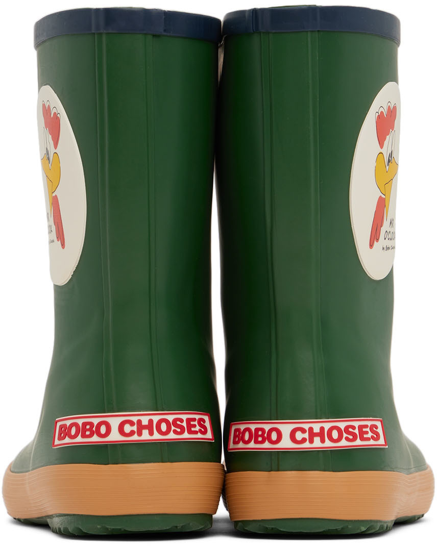 Bobo Choses Kids Green Mr O'Clock Rainboots Bobo Choses