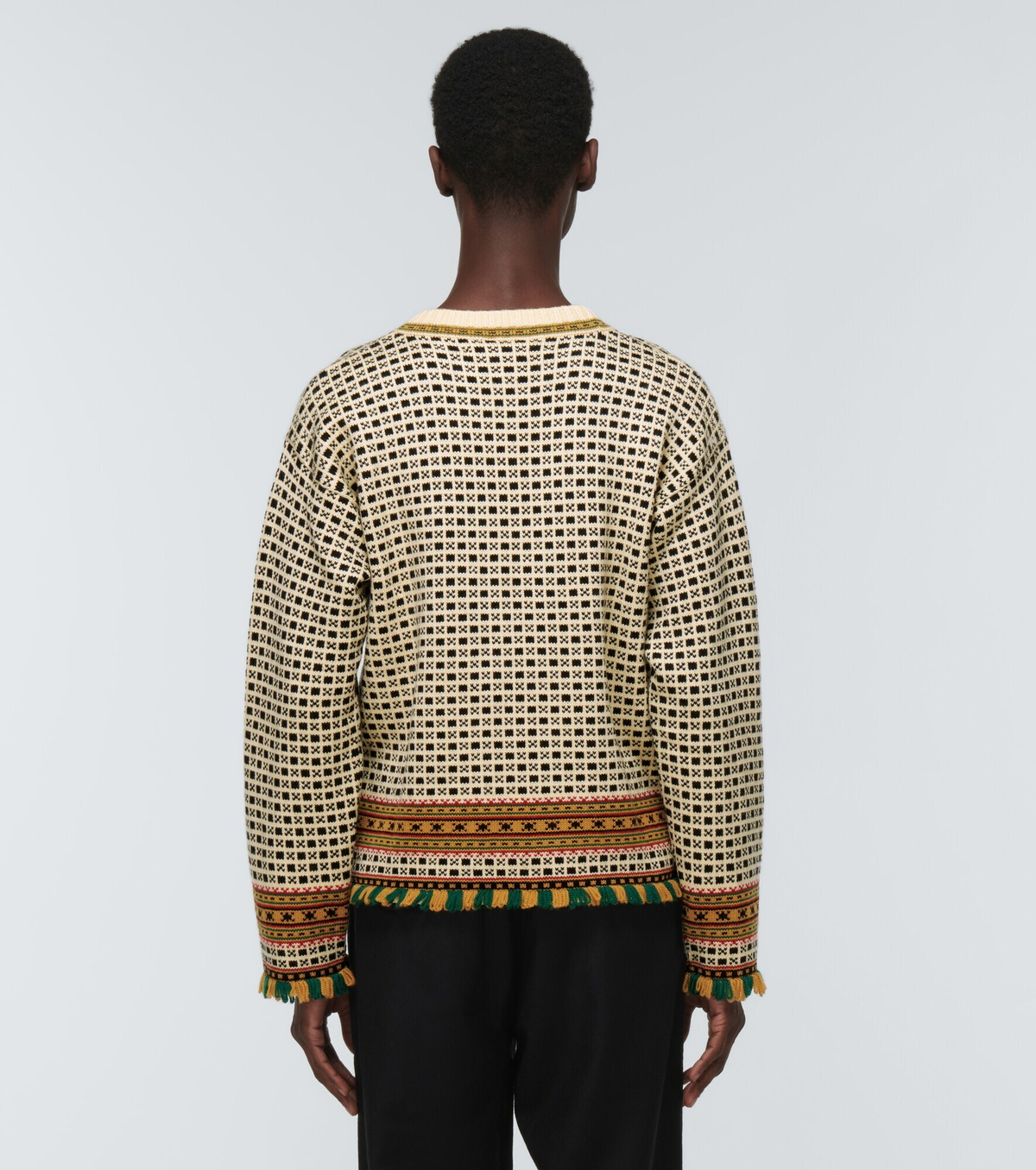 Bode - Jacquard wool sweater Bode