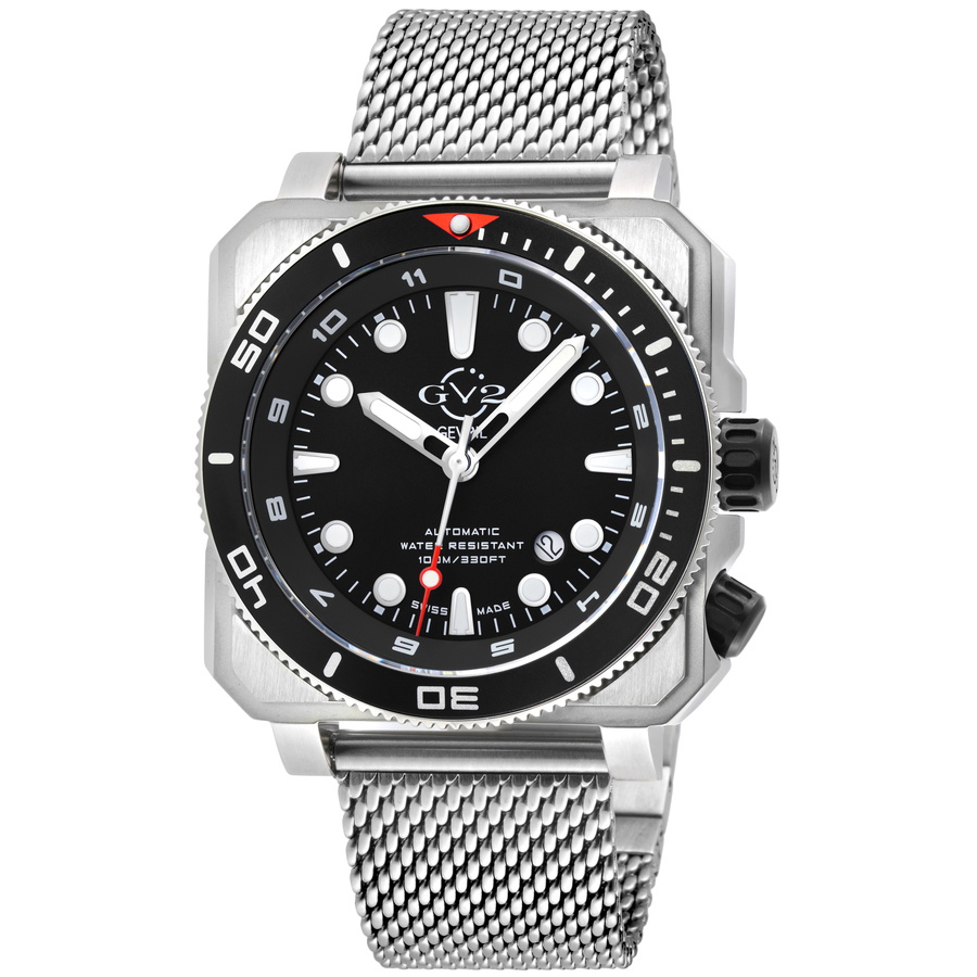 GV2 by Gevril XO Submarine Automatic Black Dial Mens Watch 4541B GV2 by ...