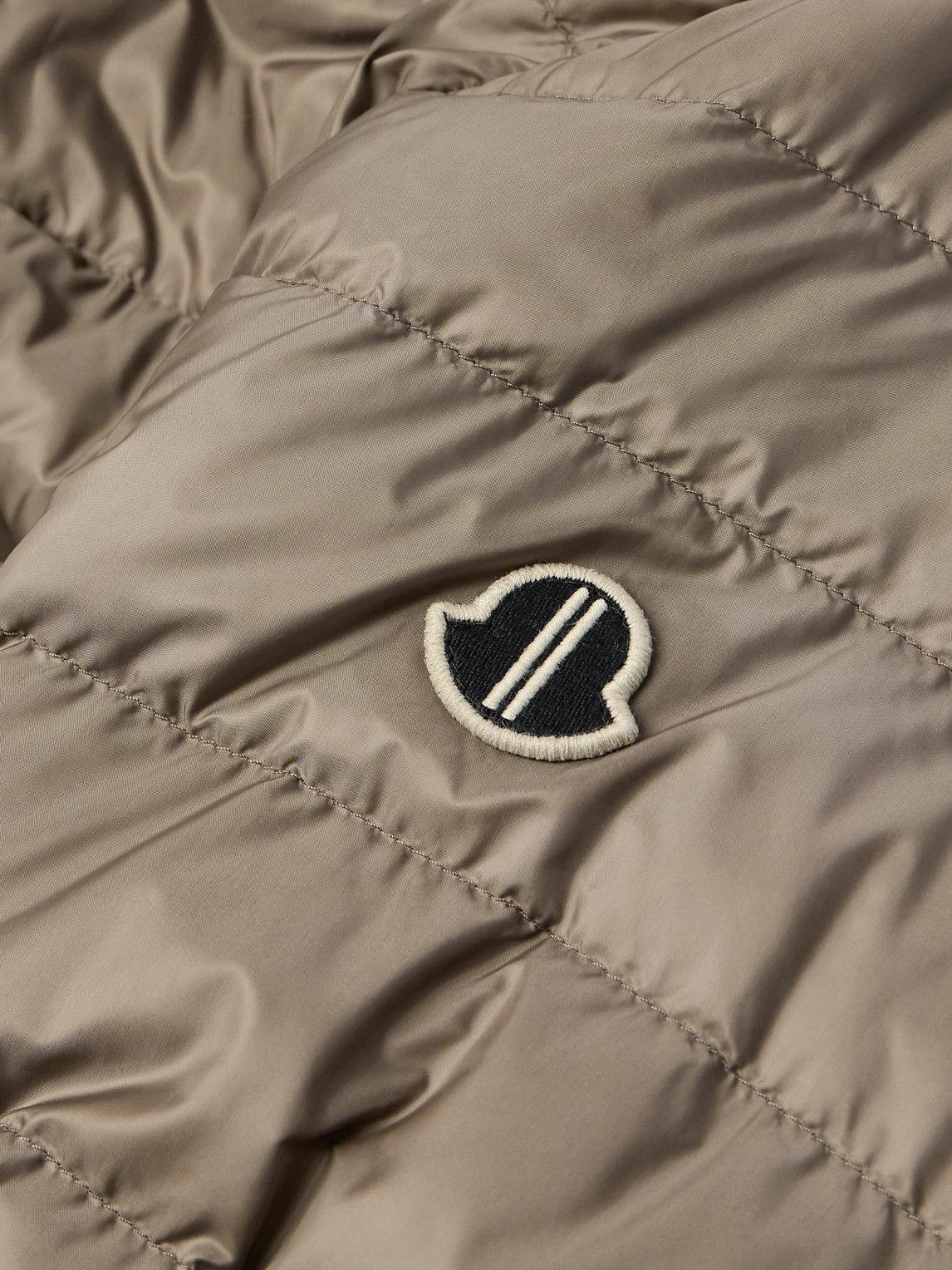 Rick Owens - Moncler Quilted Shell Down Jacket - Brown Rick Owens