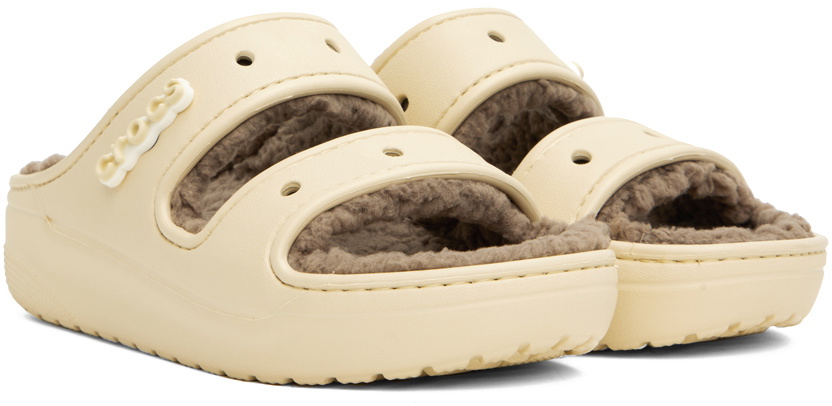 Crocs Off-White Classic Cozzzy Sandals Crocs