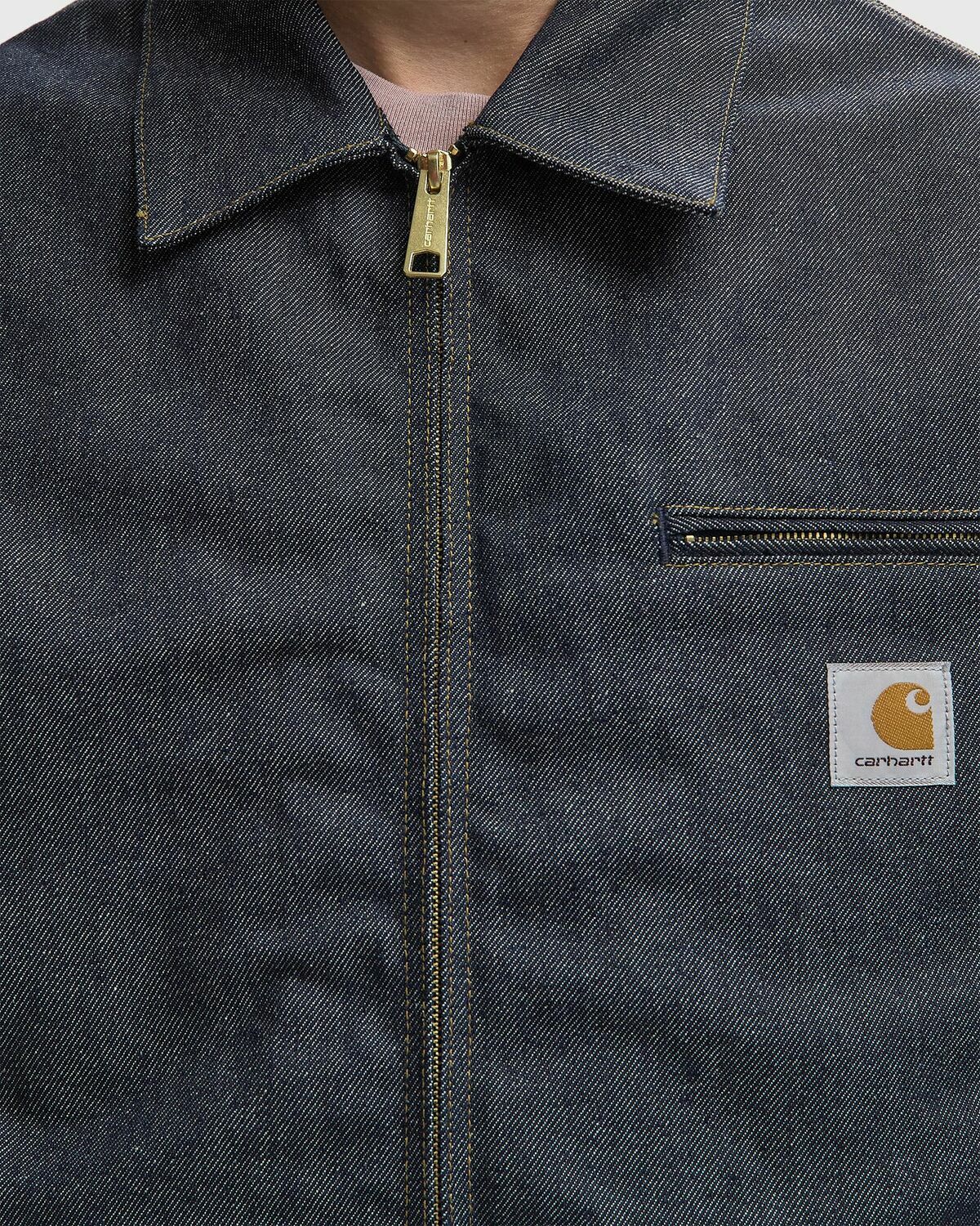 Carhartt WIP OG Detroit Jacket Blue Mens Denim Jacket Carhartt WIP