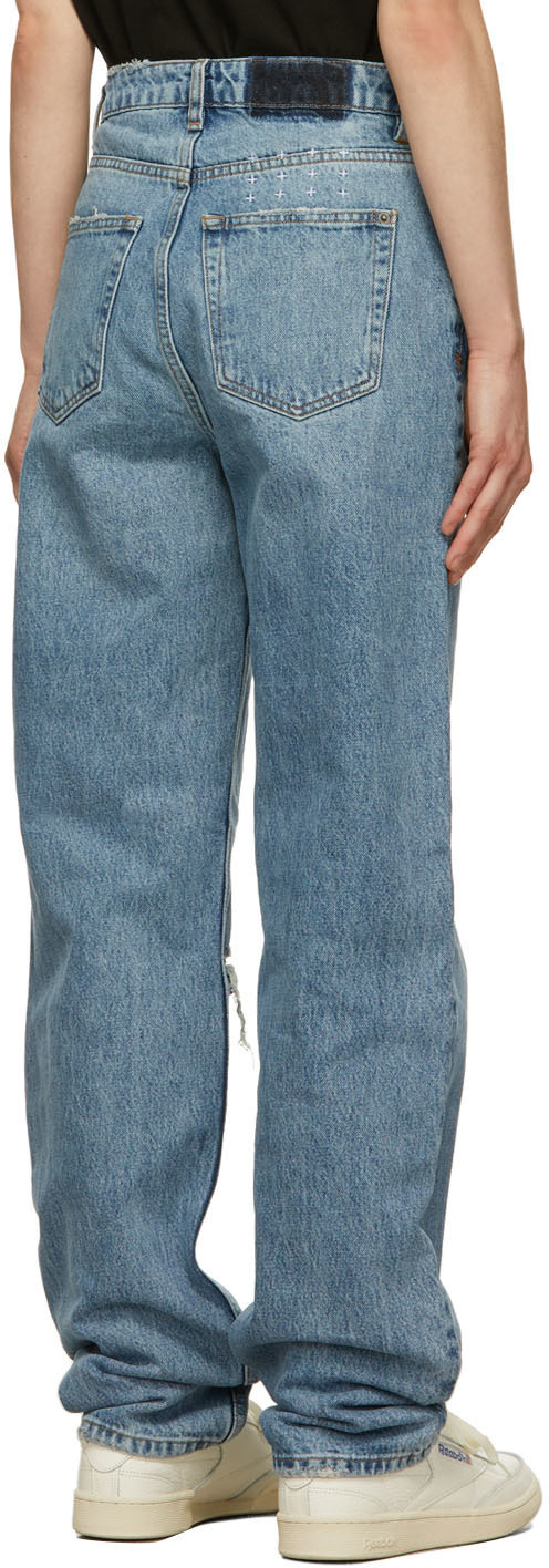 Ksubi Blue Playback Trashed Jeans Ksubi