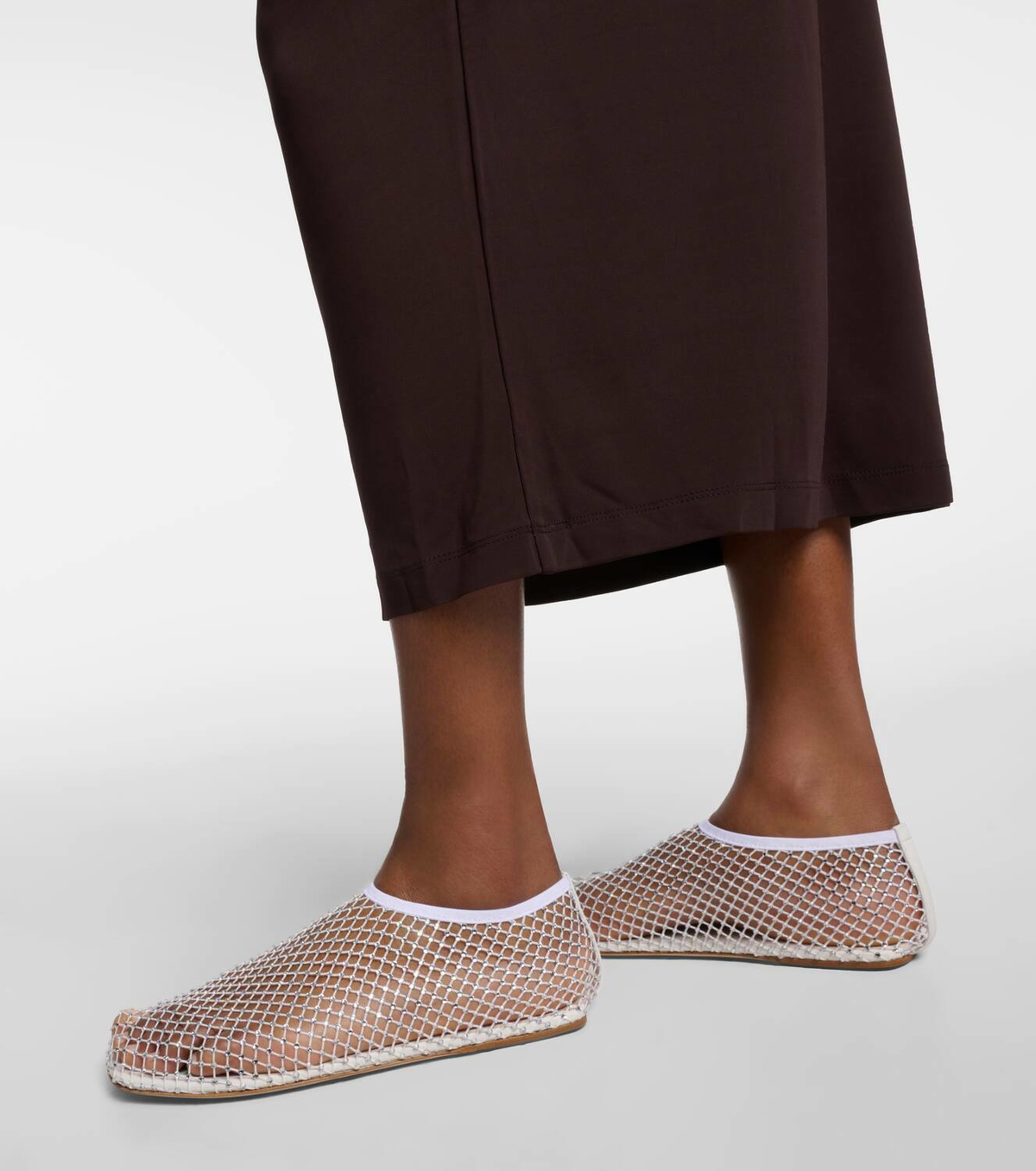 Christopher Esber Minette embellished mesh ballet flats Christopher Esber