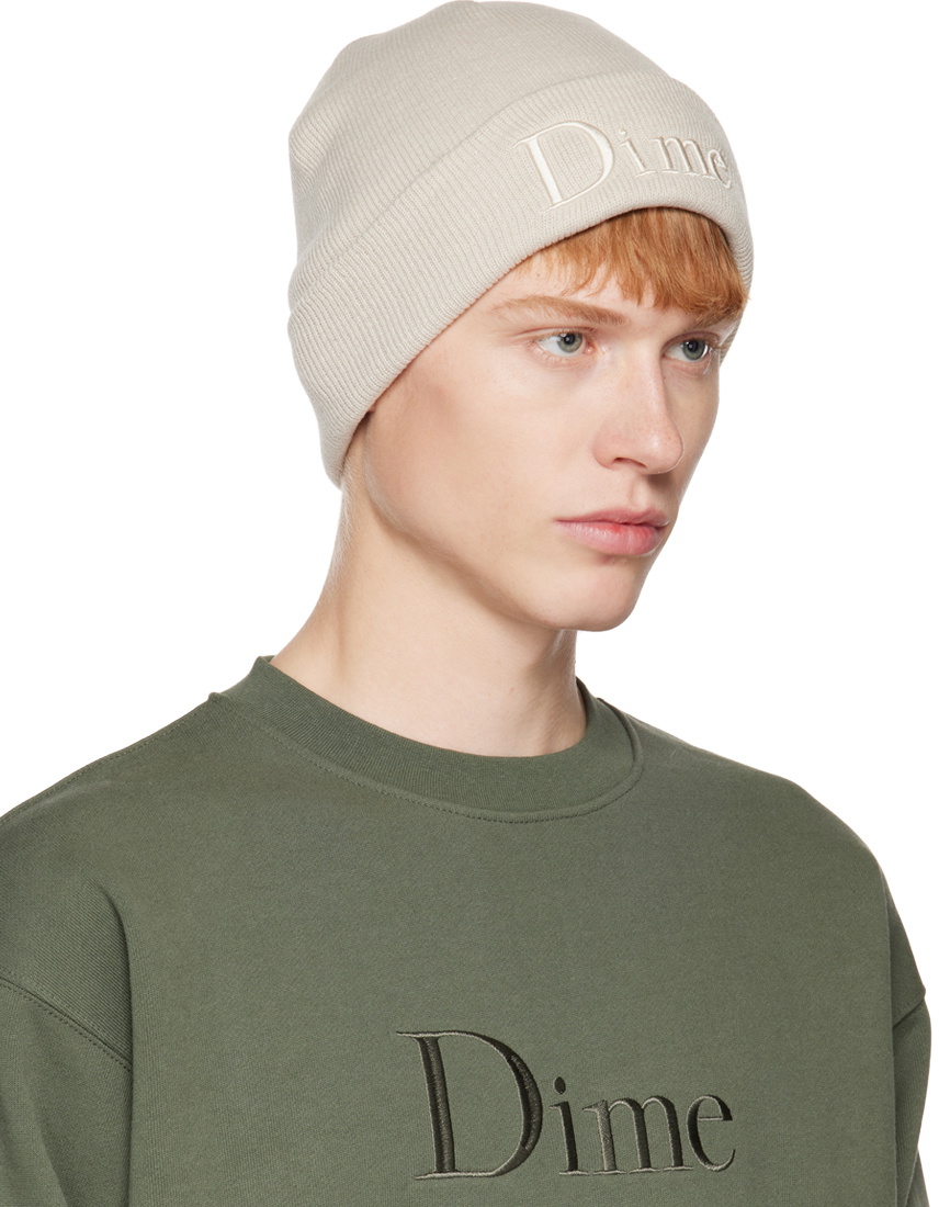 Dime Beige Classic 3D Beanie Dime