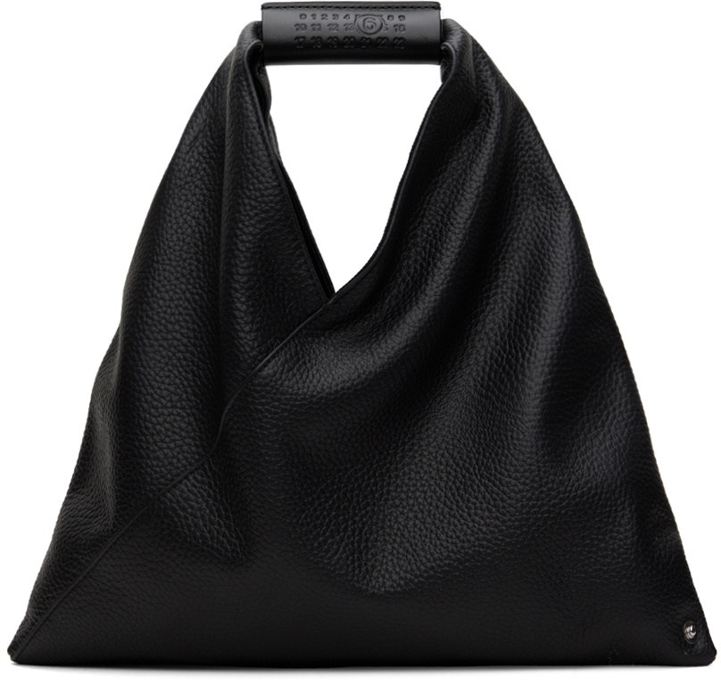 MM6 Maison Margiela Black Mini Triangle Tote MM6 Maison Margiela