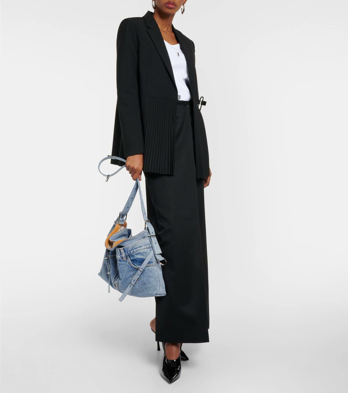 Givenchy Voyou Medium denim shoulder bag Givenchy