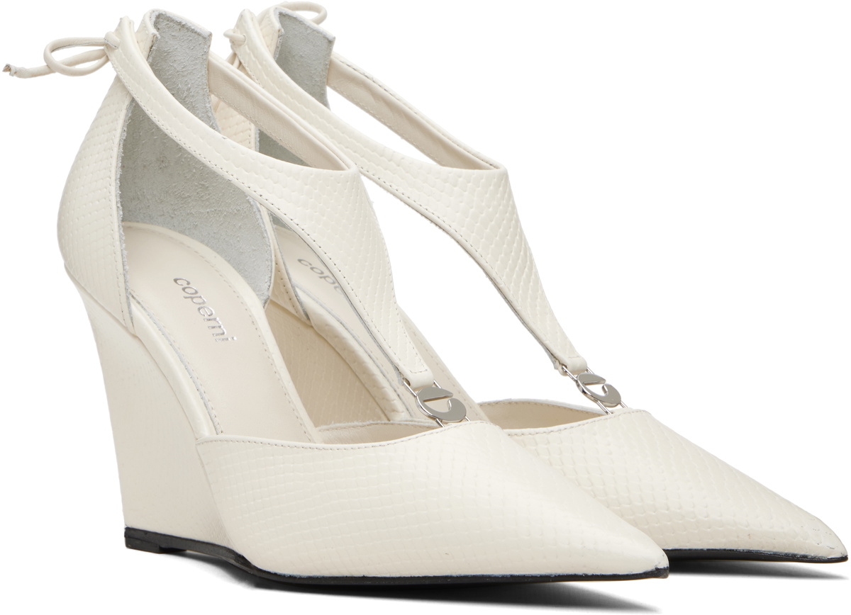 Coperni White Wedge Stiletto Heels Coperni