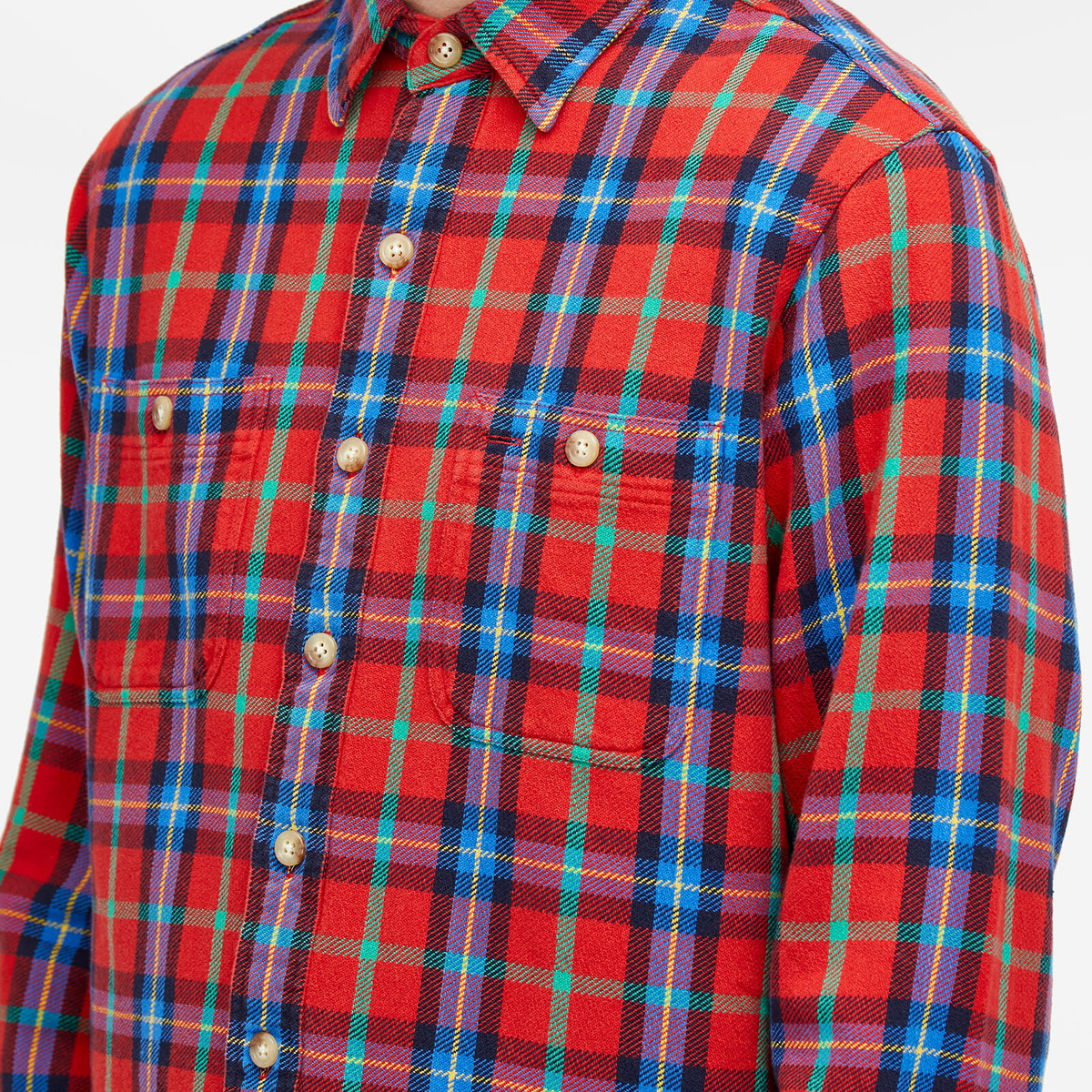 Polo Ralph Lauren Men's Check Shirt in Red/Royal Blue Polo Ralph Lauren