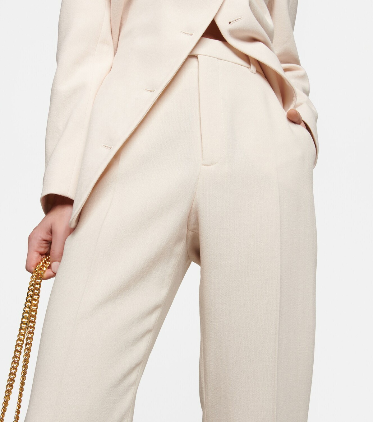 Gucci - Flared wool crêpe pants Gucci