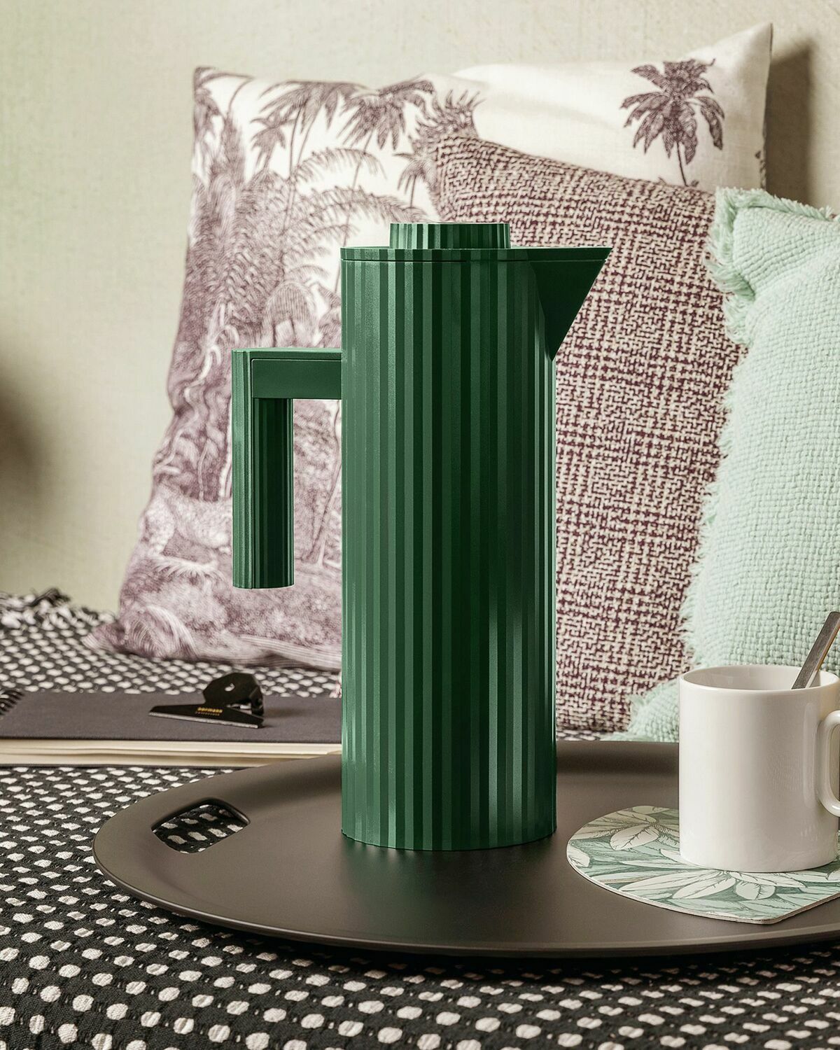 Alessi Plisse Isolierkanne Eu Plug Green Tableware Alessi